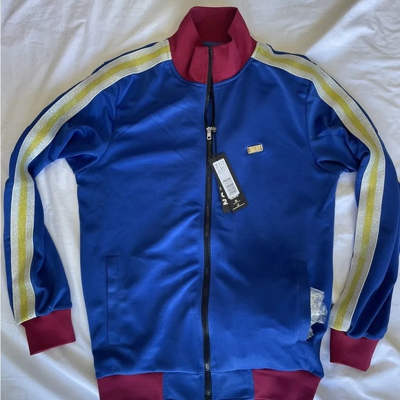 Jackets & Coats | Reason Clothing Mens Fleece Track Jacket Royal Blue ...
